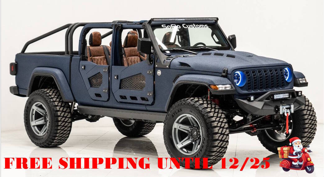 2024 Jeep Gladiator Blue 3.6L V6 - Soflo Customs