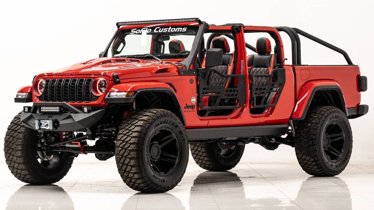 2025 Jeep Gladiator Red 3.6L V6 - Soflo Customs