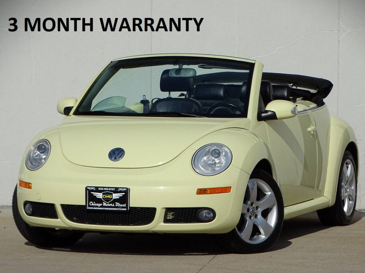 Volkswagen Beetle Yellow Convertible