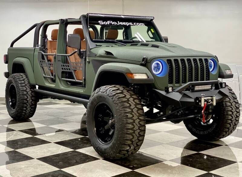 2021 Jeep Gladiator Green 3.6L V6 - Soflo Customs