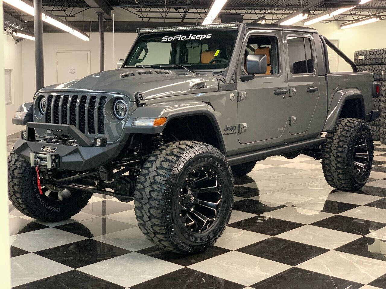2020 Jeep Gladiator Gray V6 3.6L Natural Aspiration - Soflo Customs
