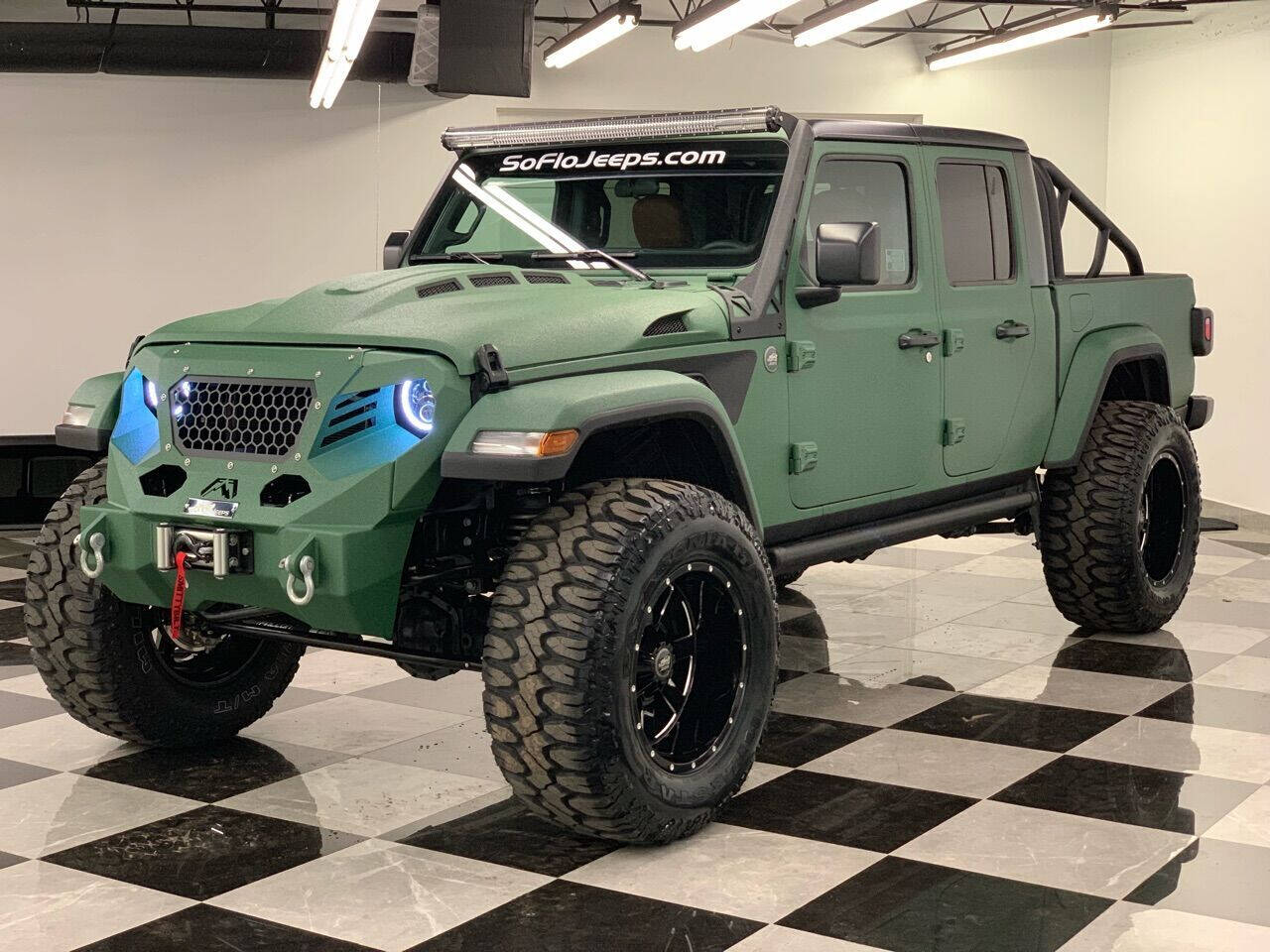 2020 Jeep Gladiator Green V6 3.6L Natural Aspiration - Soflo Customs