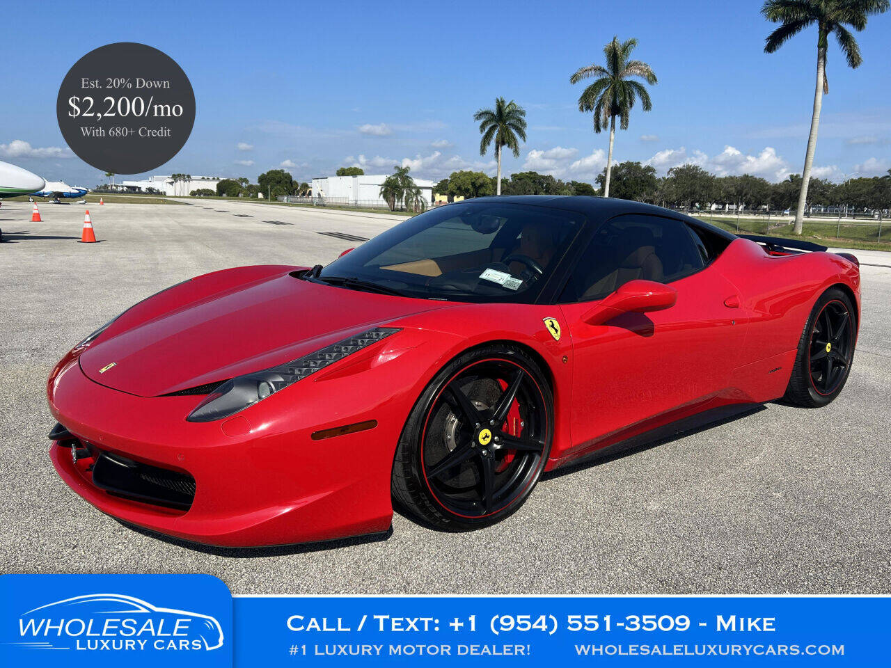 Ferrari 458 Black And Red