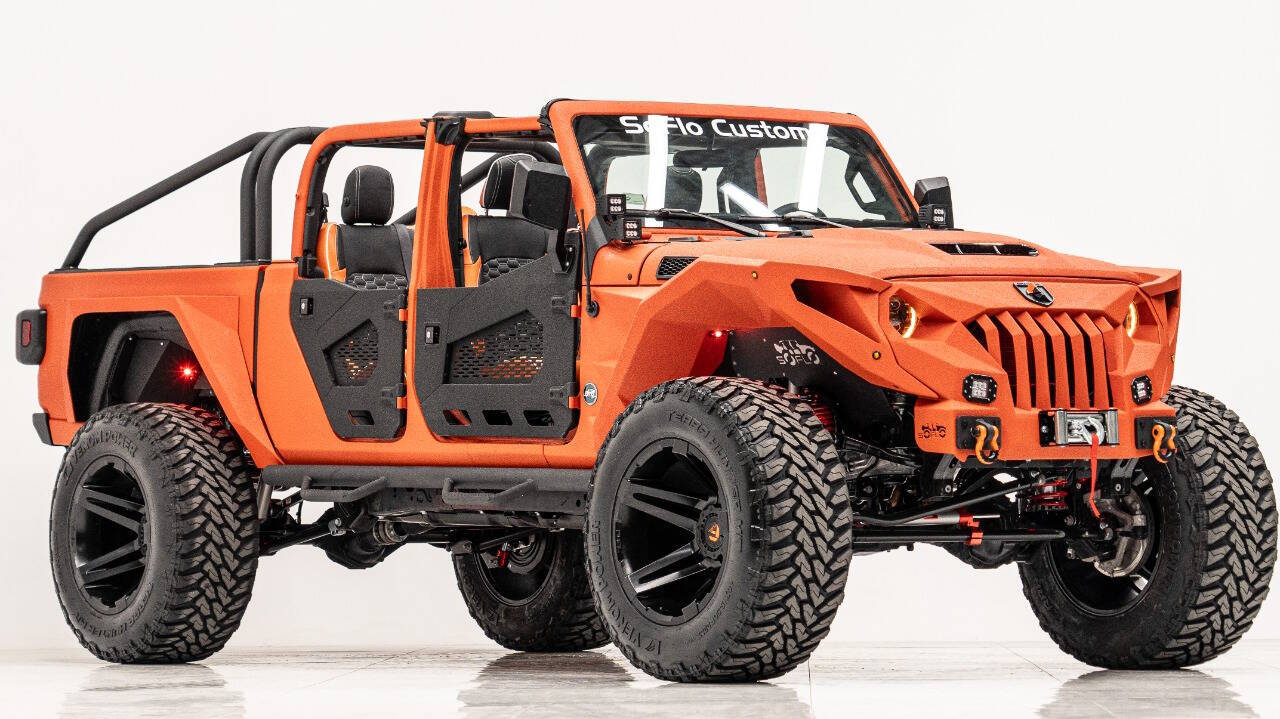 2023 Jeep Gladiator Orange 3.6L V6 - Soflo Customs