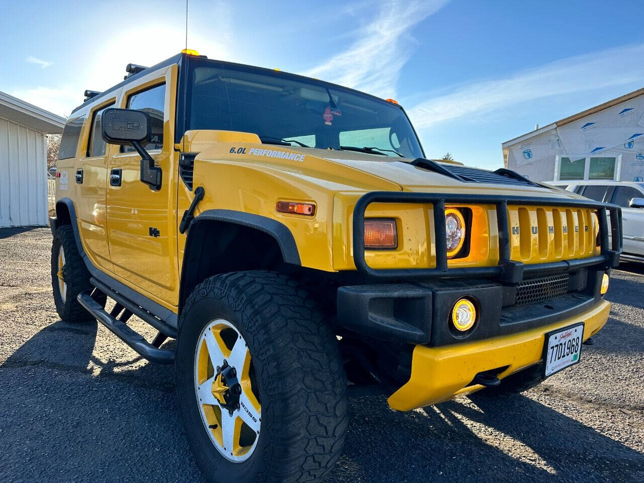 Hummer H3 Yellow Lifted