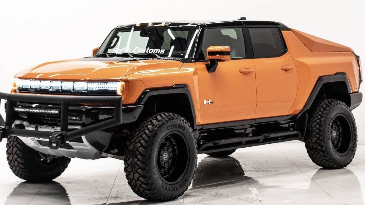 2024 GMC HUMMER EV Orange Electric - Soflo Customs